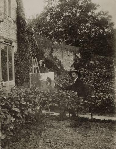 Deux portraits du peintre Bellanger peignant en plein air | Petit Palais